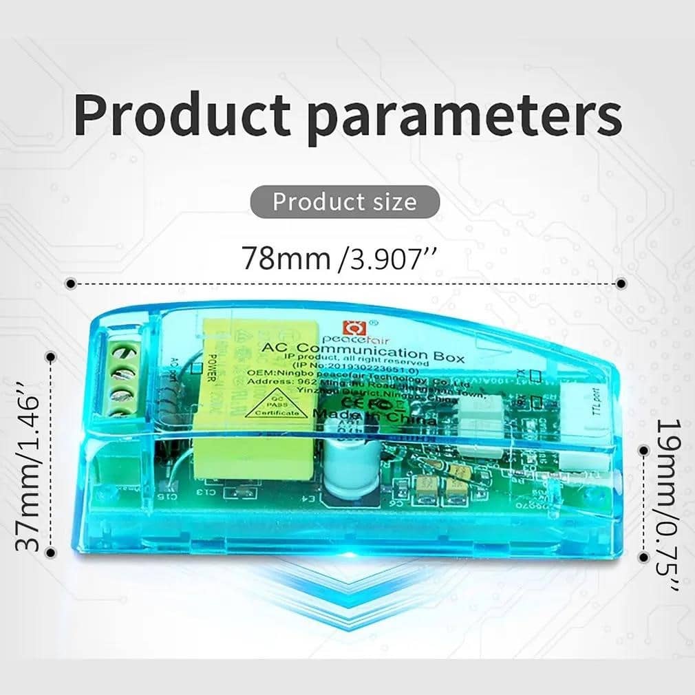 Komunikacijski modul PZEM 004T verzija Jednofazni mjerač vat-sata TTL ...